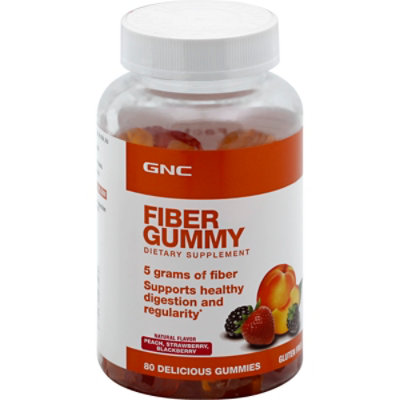 GNC Fiber Gummies - 80 Count - albertsons