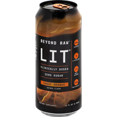 Beyond Raw Lit Clinically Dosed Tangy Orange - 16 Oz - albertsons