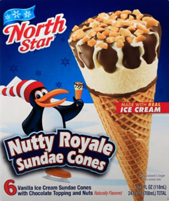 North Star Nutty Royale Cone - 24 Fl. Oz. - Star Market