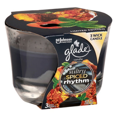 Glade Lto 3 Wick Candle Sultry Amber - Each - albertsons