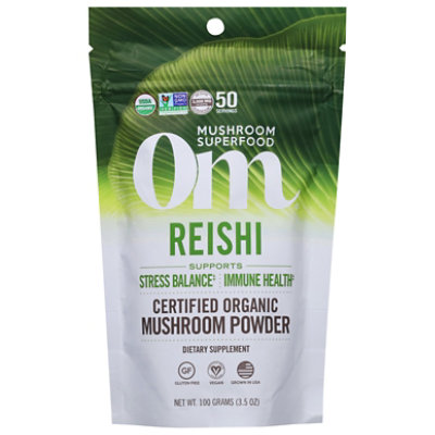 Om Mushroom Superfood Powder Reishi 100g - 100 Gram - Albertsons