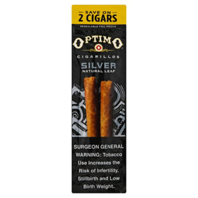 Optimo Cigarillos Silver - 2 Count - Albertsons