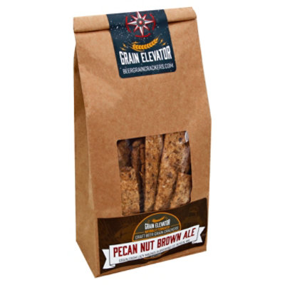 Grain Elevator Pecan Nut Brown Ale Beer Grain Crackers - 6 Oz - albertsons