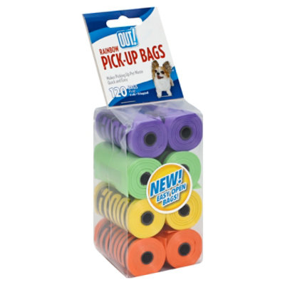 Out Rainbow Waste Pick Up Bags - 120 Count - albertsons