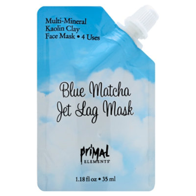 Primal Elements Blue Matcha Jet Lag Face Mask - 1.18 Oz - Safeway