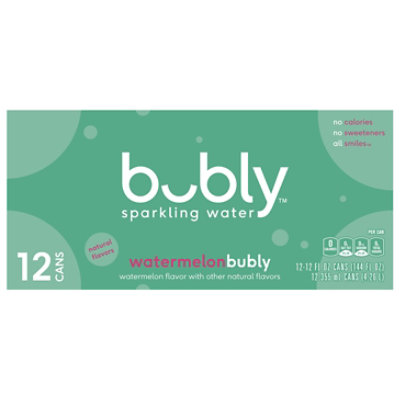 bubly Sparkling Water Watermelon - 12-12 Fl. Oz. - vons