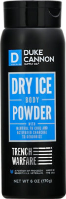 Duke Cannon Trench Warfare Dry Ice Body Powder - Each - Safeway