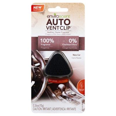 Enviroscent Auto Vent Clip New Car - Each - albertsons