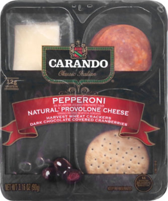Carando Pepperoni With Provolone Cheese - 3.16 Oz - albertsons