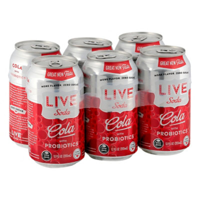 Live Soda Soda Live Cola 6p - Online Groceries | Albertsons