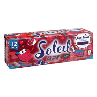 Signature SELECT Soleil Sparkling Water Cranberry Raspberry - 12-12 Fl ...