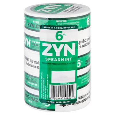 Zyn Spearmint 6mg - Carton - albertsons