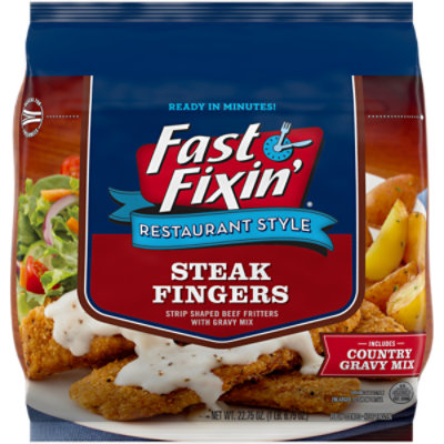 Fast Fixin Restaurant Style Steak Fingers With Gravy - Each - Albertsons