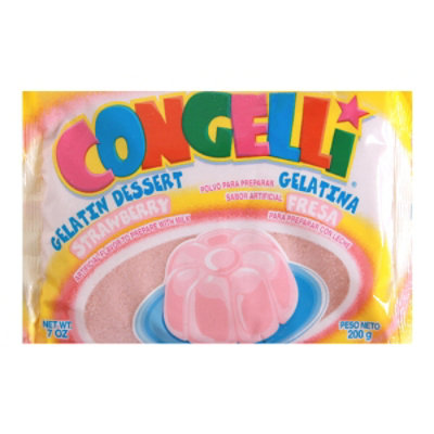 Congelli Gelatin Milk Strawbe - 6 Oz - Albertsons