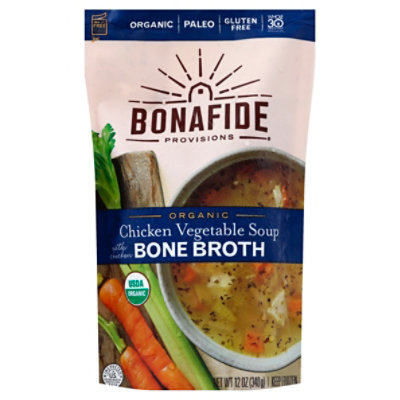 Bonafide Provisions Soup Chicken Vegetable - 12 Oz - safeway