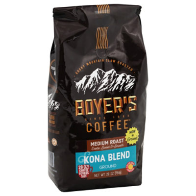 Boyers Coffee Ground Kona Ble - 28 Oz - Safeway