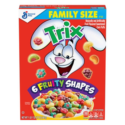 Trix Cereal Fruit Flavored Corn Puffs Family Size - 17 Oz - safeway