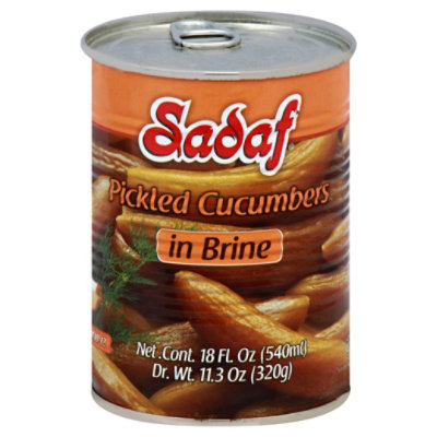 Sadaf Cucumbers Pickled In Brine Medium 10 To 12 - 18 Fl. Oz. - Safeway