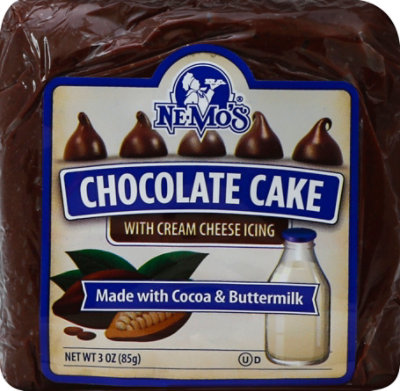 Nemos Choc Cake Square - 3 Oz - albertsons