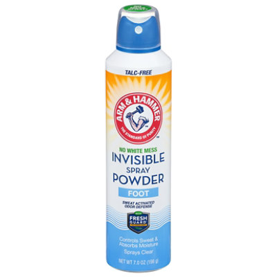 Arm & Hammer Invisible Foot Powder Spray - 7 Oz - Albertsons
