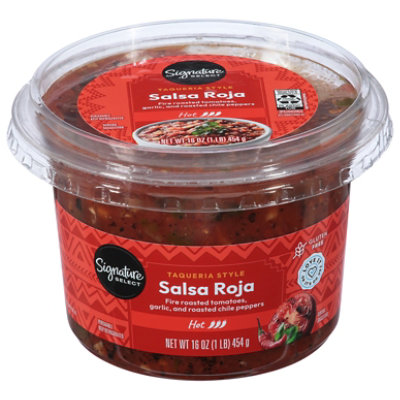 Signature Cafe Salsa Roja Hot Taqueria Style - 16 Oz - Albertsons