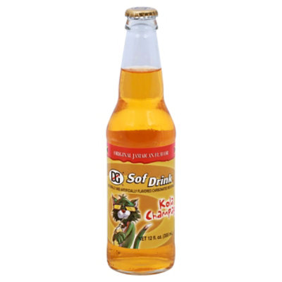 DG Sof Drink Soda Original Jamaican Kola Champagne - 12 Fl. Oz. - Tom Thumb