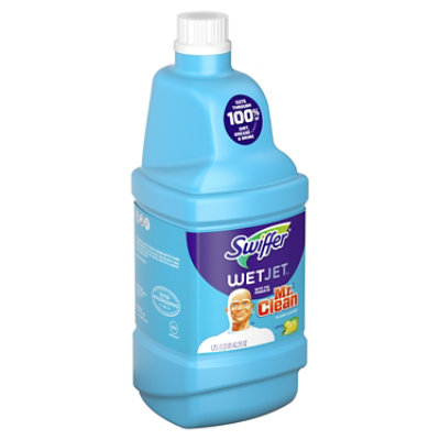 Swiffer WetJet With The Power Of Mr. Clean Lemon Floor Cleaner - 42.2 ...