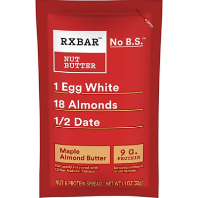 RX Nut Butter Almond Butter Maple Delicious Flavor - 1.13 Oz - albertsons