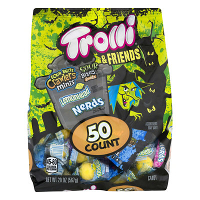 Trolli & Friends Candy Assorted 50 Count - 20 Oz - safeway
