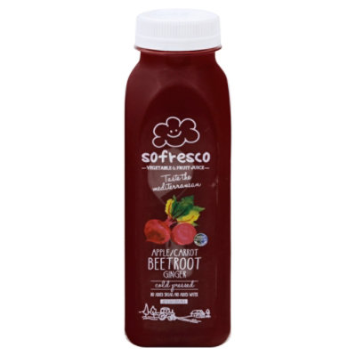 Sofresco Fruit & Vegetable Juice Apple/Carrot Beetroot Ginger - 12 Fl ...
