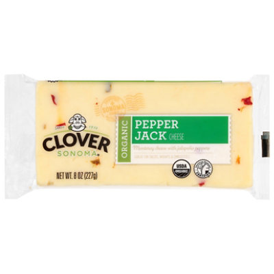 Clover Organic Farms Cheese Organic Pepper Jack - 8 Oz - safeway