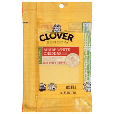 Clover Organic Sharp Cheddar Sliced Cheese - 6 Oz - safeway