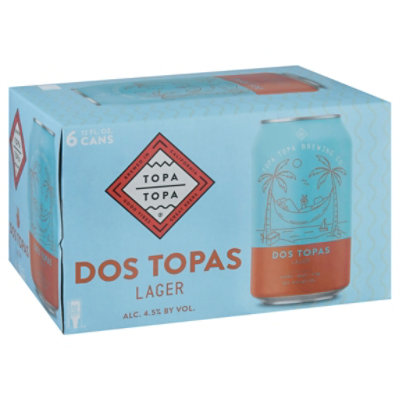 Topa Topa Brewing Dos Topas Lager In Cans - 6-12 Fl. Oz. - vons