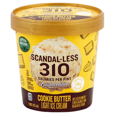 Open Nature Ice Cream Scandaless Cookie Butter - Pint - starmarket