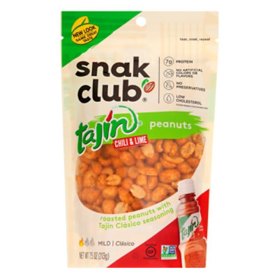 Snak Club Peanuts Tajin Chili & Lime Mild - 7.5 Oz - Jewel-Osco