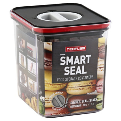 Neoflam Smart Seal Food Storage Container Rectangle 59 Ounce - Each ...