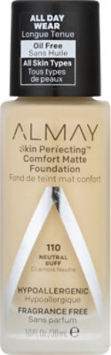 Almay Skin Perfecting Foundation Comfort Matte Neutral Buff - 10 Fl. Oz ...