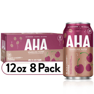 AHA Sparkling Water Black Cherry Coffee - 8-12 Fl. Oz. - safeway