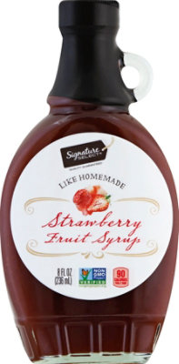 Signature Select Syrup Fruit Strawberry - 8 Fl. Oz. - andronicos