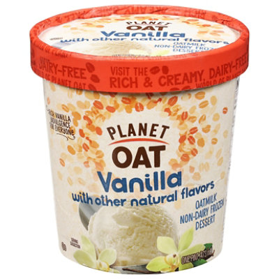 Planet Oat Vanilla Non Dairy Frozen Dessert 1 Pint starmarket