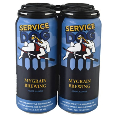 Mygrain Brewing Service Dog Ipa In Cans - 4-16 Fl. Oz. - jewelosco