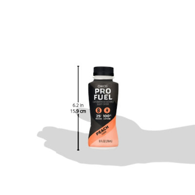 Oikos Pro Fuel Dairy Drink Caffeinated & Cultured Peach - 10 Fl. Oz ...