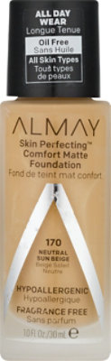 Almay Skin Perfecting Foundation Comfort Matte Neutral Sun Beige - 1 Oz ...