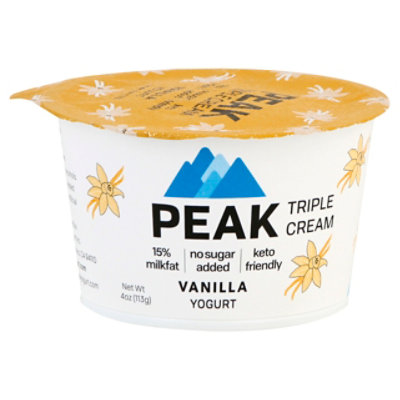 Peak Vanilla Yogurt Nsa - 4 Oz - safeway