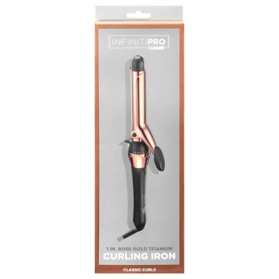 Infiniti Pro Curling Iron Defined Curls Rose Gold Titanium 1 Inch ...
