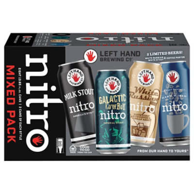 Left Hand Nitro Variety In Cans - 8-13.65 Fl. Oz. - jewelosco