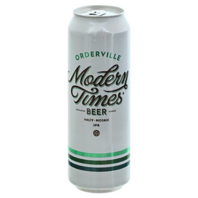 Modern Times Orderville Hazy Ipa In Cans - 19.2 Fl. Oz. - vons