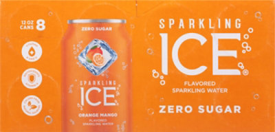 Sparkling Ice Orange Mango With Antioxidants And Vitamins Zero Sugar - 8-12 Fl. Oz. - safeway