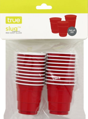 True Brand Red Shot Glasses 20ct - Each - safeway