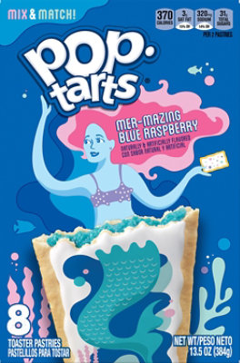 Pop-Tarts Printed Fun Breakfast Toaster Pastries MerMazing Blue ...